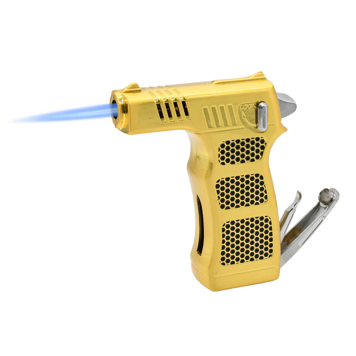 Dissim Hammer Butane TORCH Lighter - GOLD FINISH